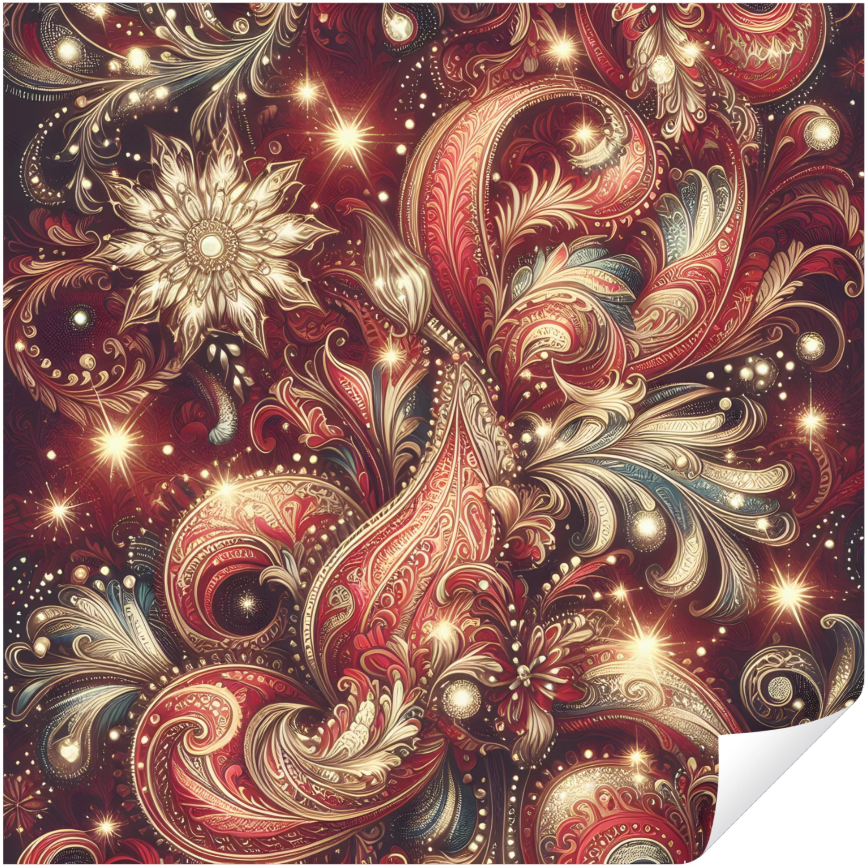 Floral Christmas Paisleys - Etsy