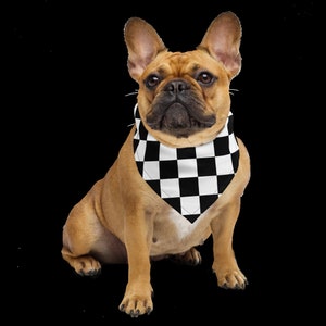 Classic Checkered Bandana, Monochrome Headwrap, Versatile Neck Scarf ...