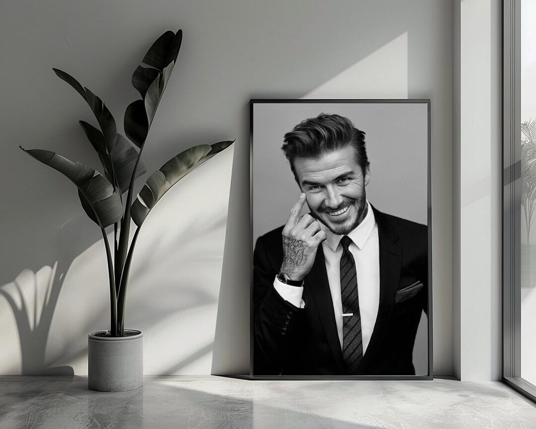 David Beckham Poster Football Poster Legend Poster Football Icon Poster ...