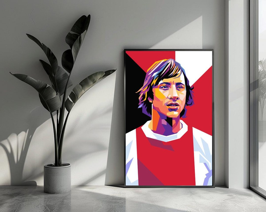 Johan Cruyff Poster Number 14 Poster Ajax Poster Football Poster Dutch ...