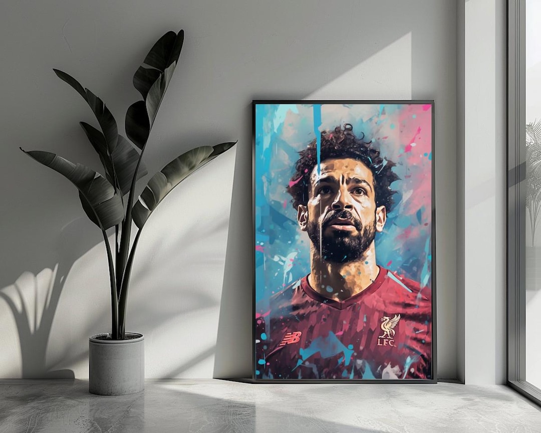 Mohamed Salah Poster | Athlete Poster | Mo Salah Poster | Football ...
