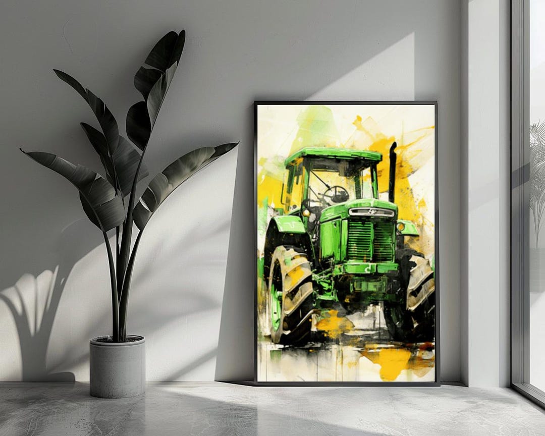 Tractor Poster Tractor Poster Vehicle Poster Farm Poster Art Poster ...
