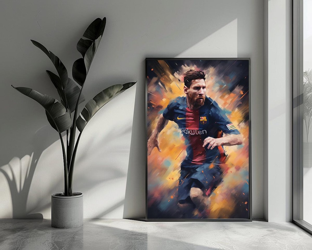 Lionel Messi Poster FC Barcelona Poster Messi Poster Football Poster ...