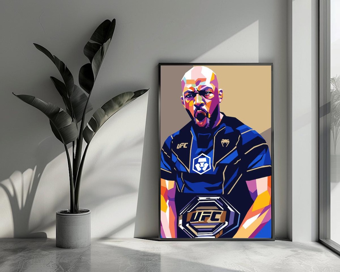 Jon Jones Poster UFC Poster MMA Poster Bones Poster Mixed Martial Arts ...