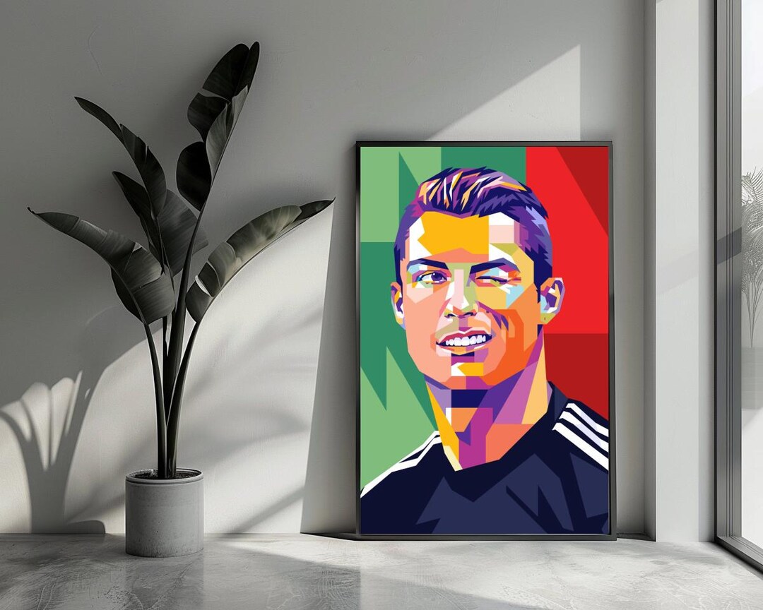 Cristiano Ronaldo Poster Wink Poster Football Poster Sports Poster Wall ...