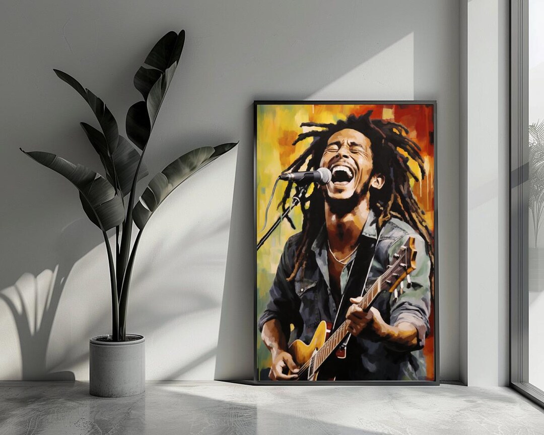Bob Marley Poster Reggae Poster Music Legend Poster Jamaica Poster ...