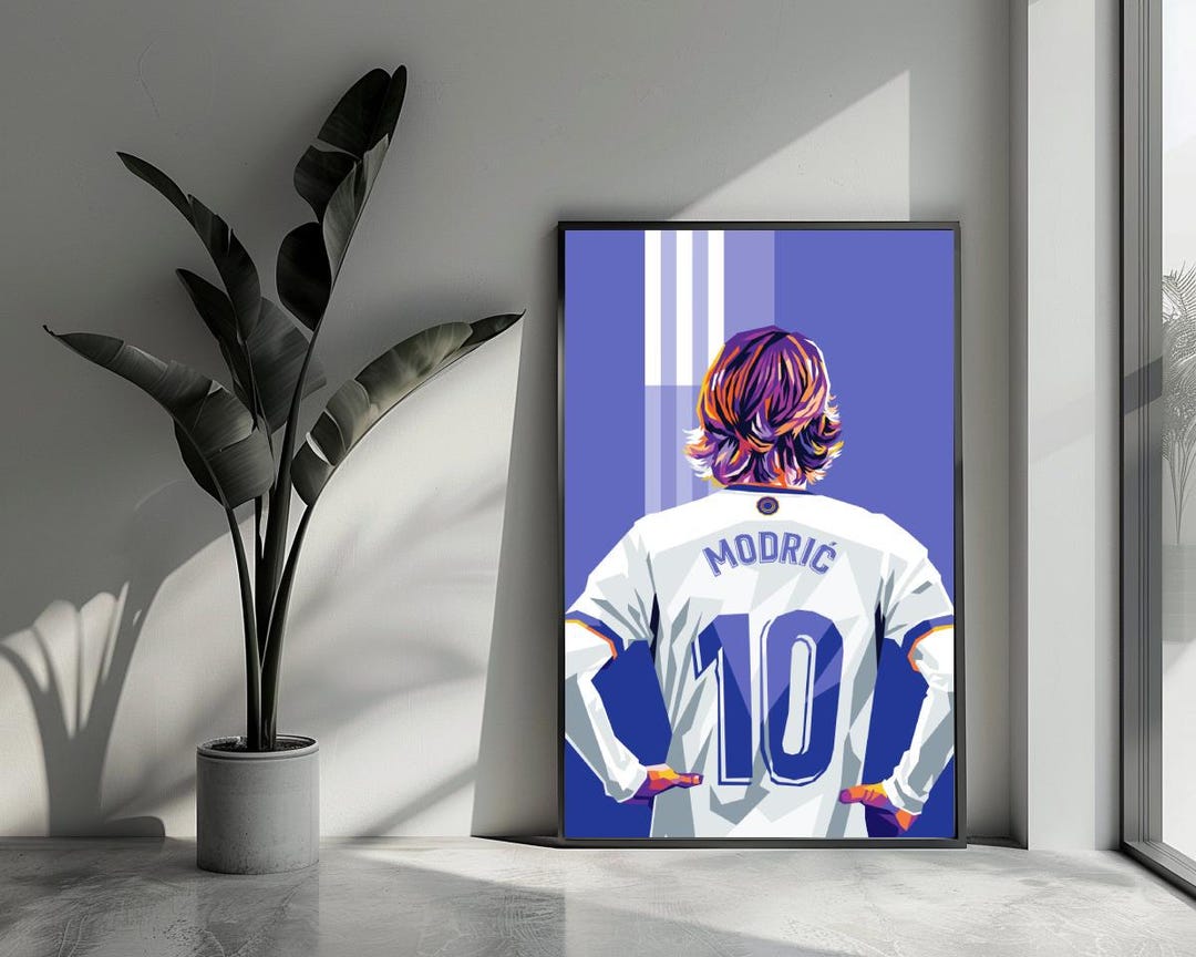 Luka Modric Poster Sports Poster Midfielder Poster Football Poster ...