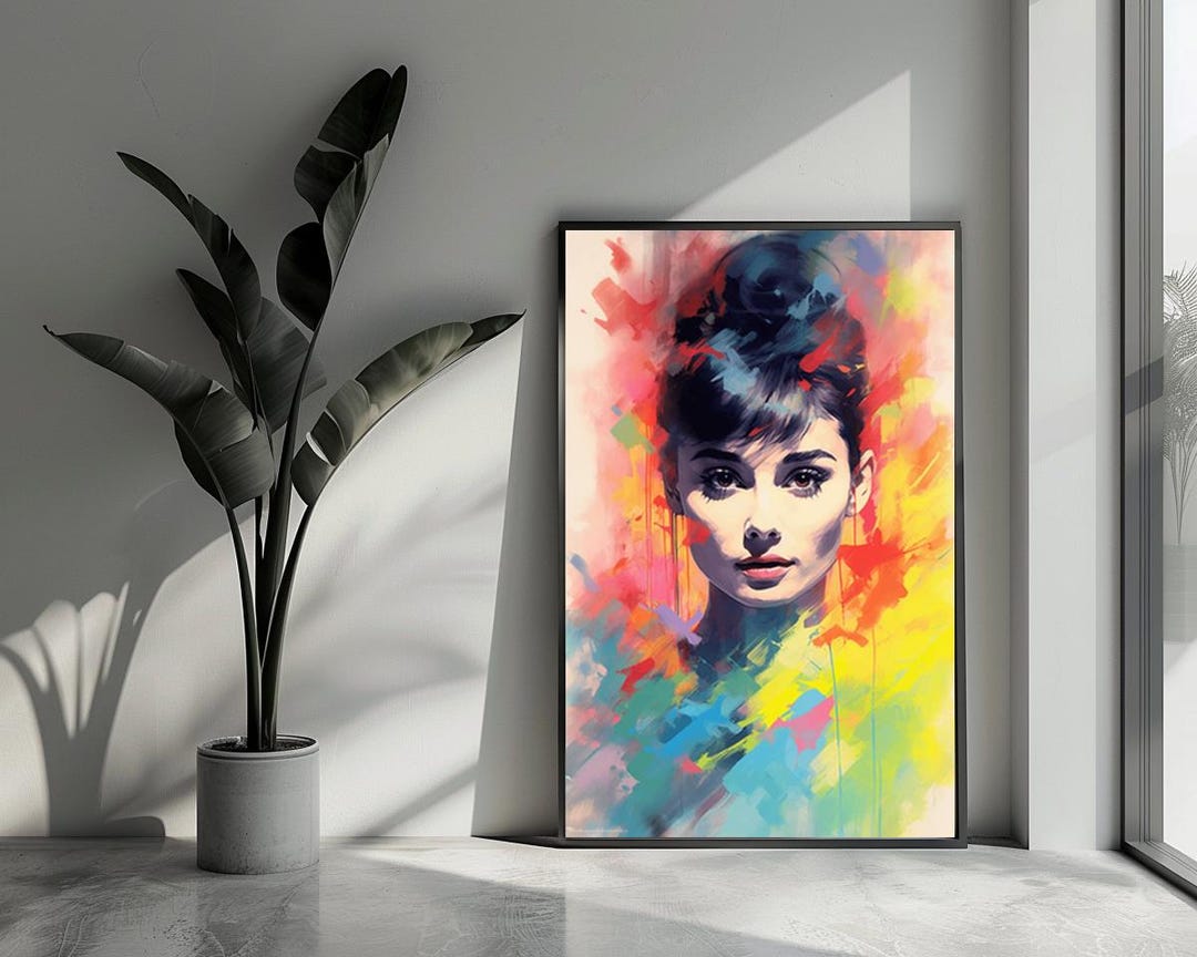 Audrey Hepburn Poster Portrait Poster Film Poster Actor Poster Art ...