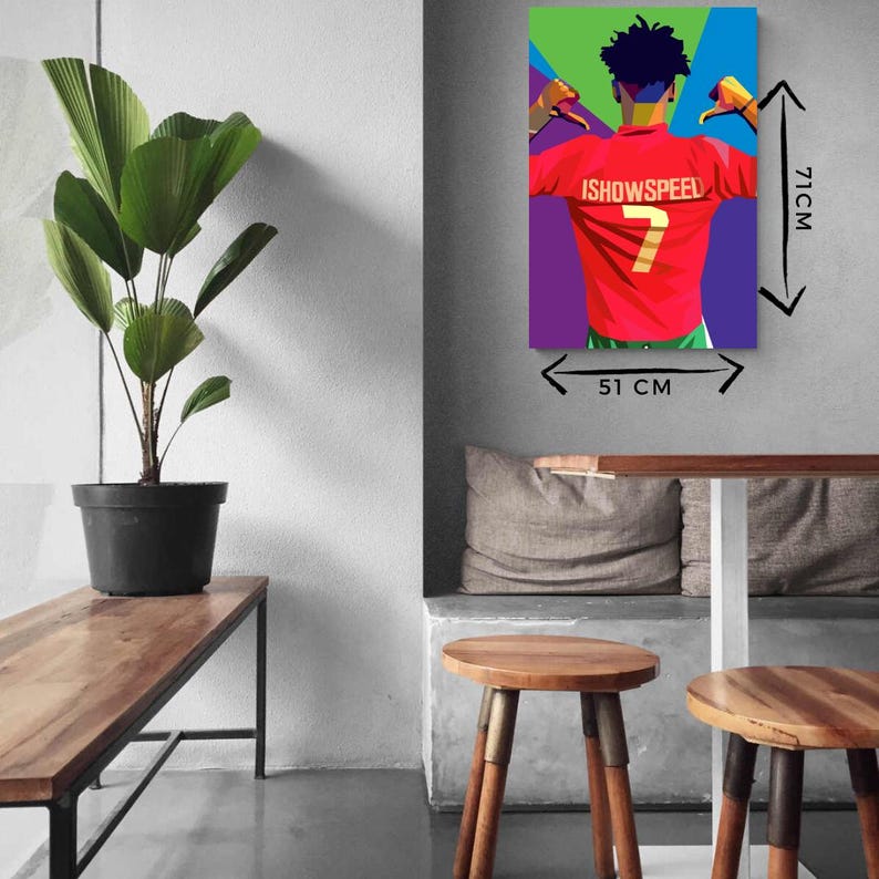 Ishowspeed Poster Tiktok Poster Football Poster Pop Art Poster Ronaldo ...