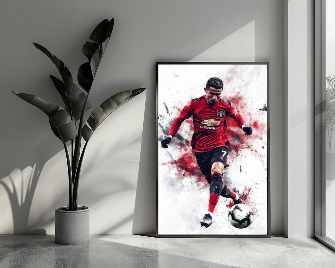 Cristiano Ronaldo Poster | Dribble Poster | Football Poster | Sports ...