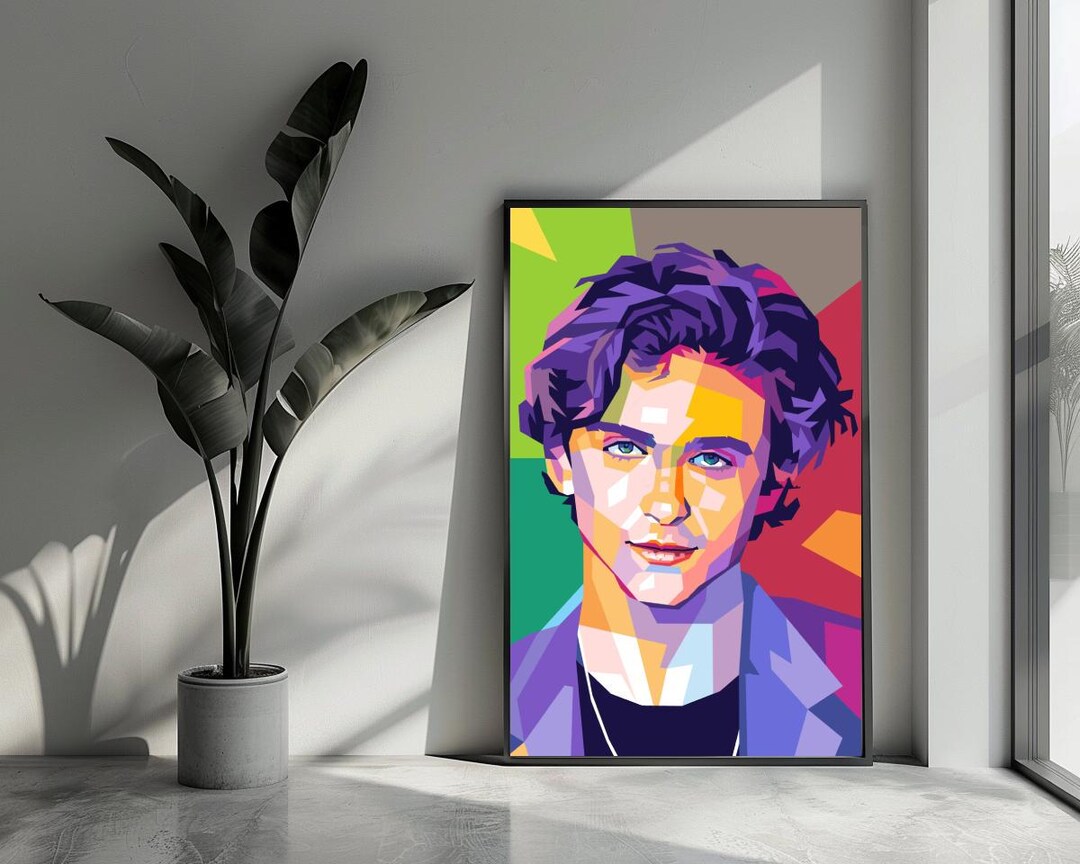 Timothée Chalamet Poster Pop Art Poster Movie Poster Actor Poster Wall ...