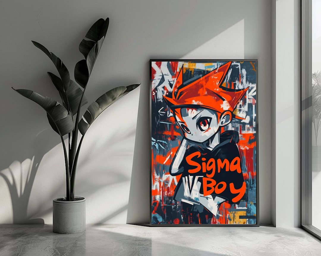 Sigma Boy Poster | Text Poster | Boy Poster | Graffiti Poster | Urban ...