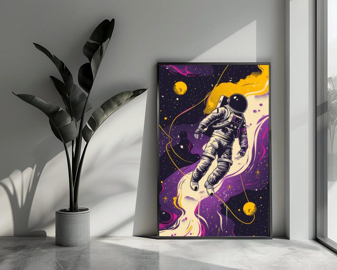 Astronaut Poster Universe Poster Science Poster Kids Poster Wall Art ...