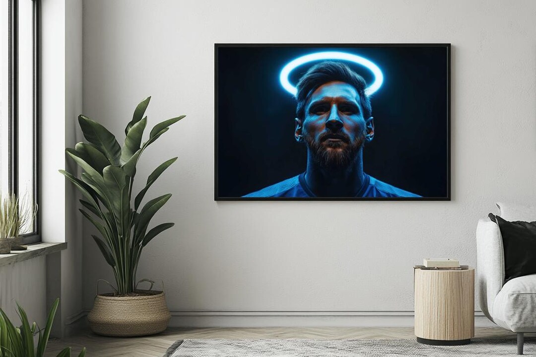 Lionel Messi Poster Halo Poster Football Poster Sports Poster Goal ...