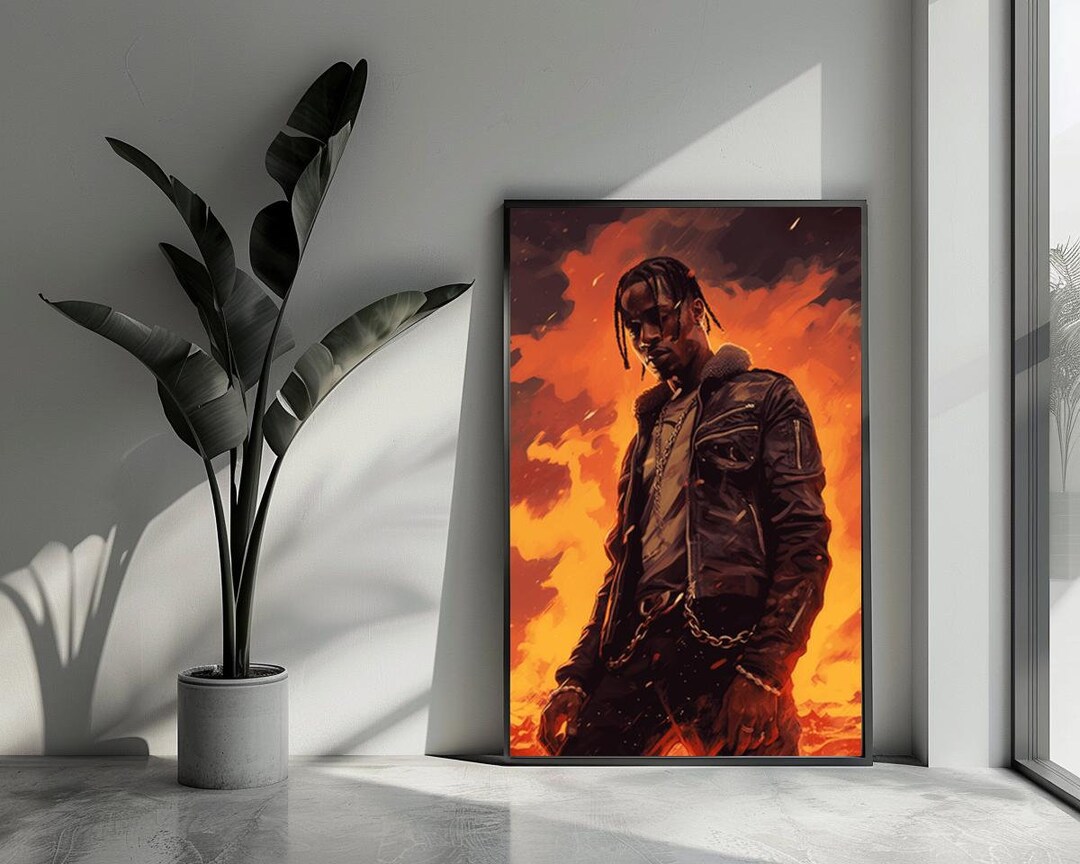 Travis Scott Poster Music Poster Rapper Poster Jacques Berman Webster ...