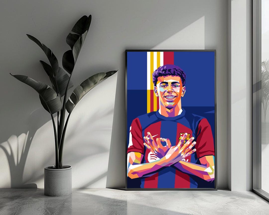 Lamine Yamal Poster | Pop Art Poster | Football Poster | Sports Poster ...