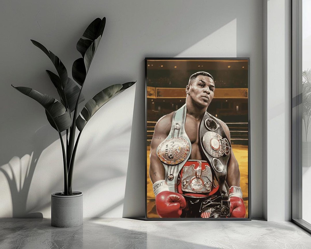Mike Tyson Poster Iron Mike Poster Boxing Poster World Champion Poster ...