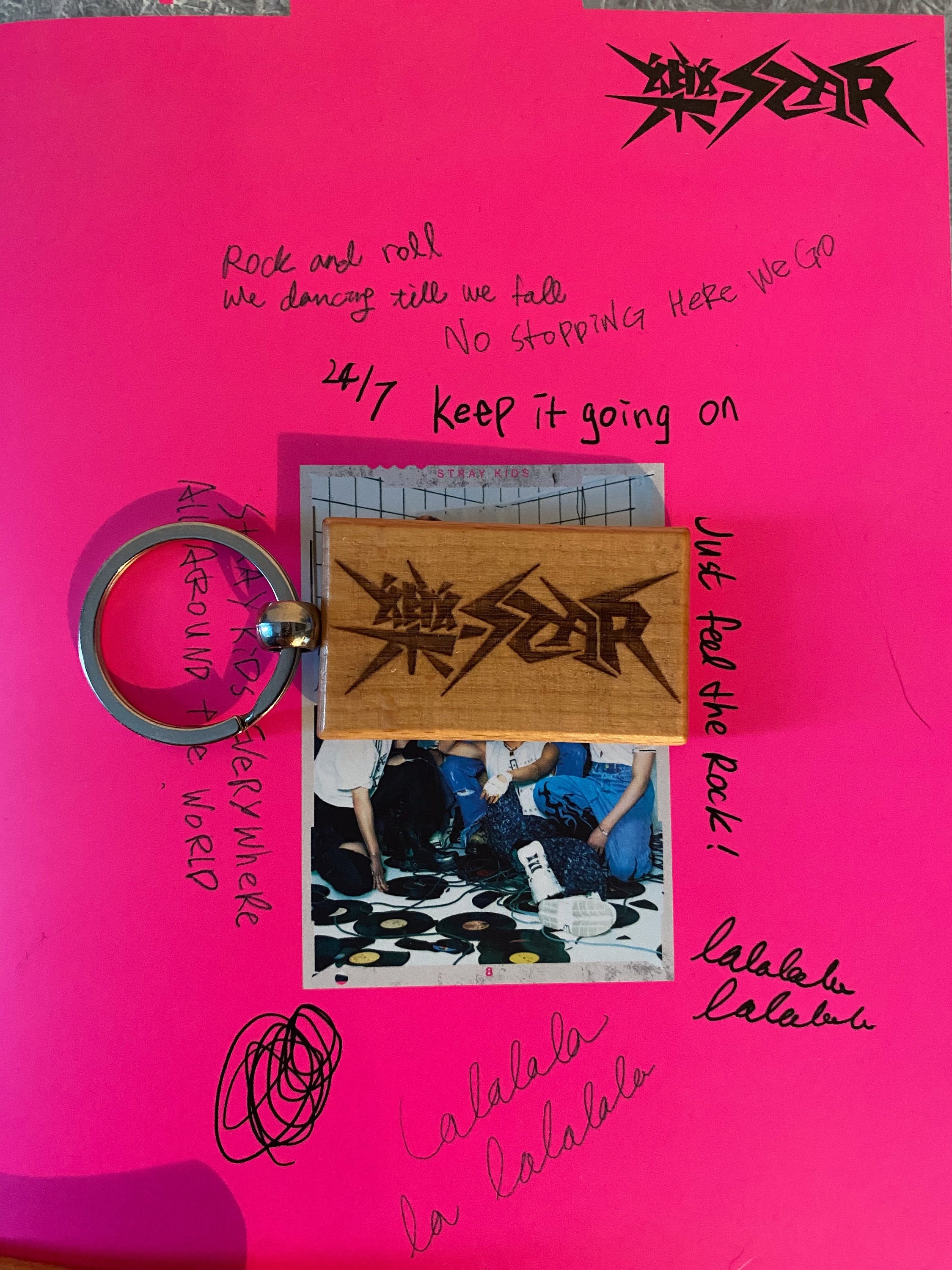 Stray Kids Rock-star Double-sided Laser Engraved Wood Keychain - Etsy