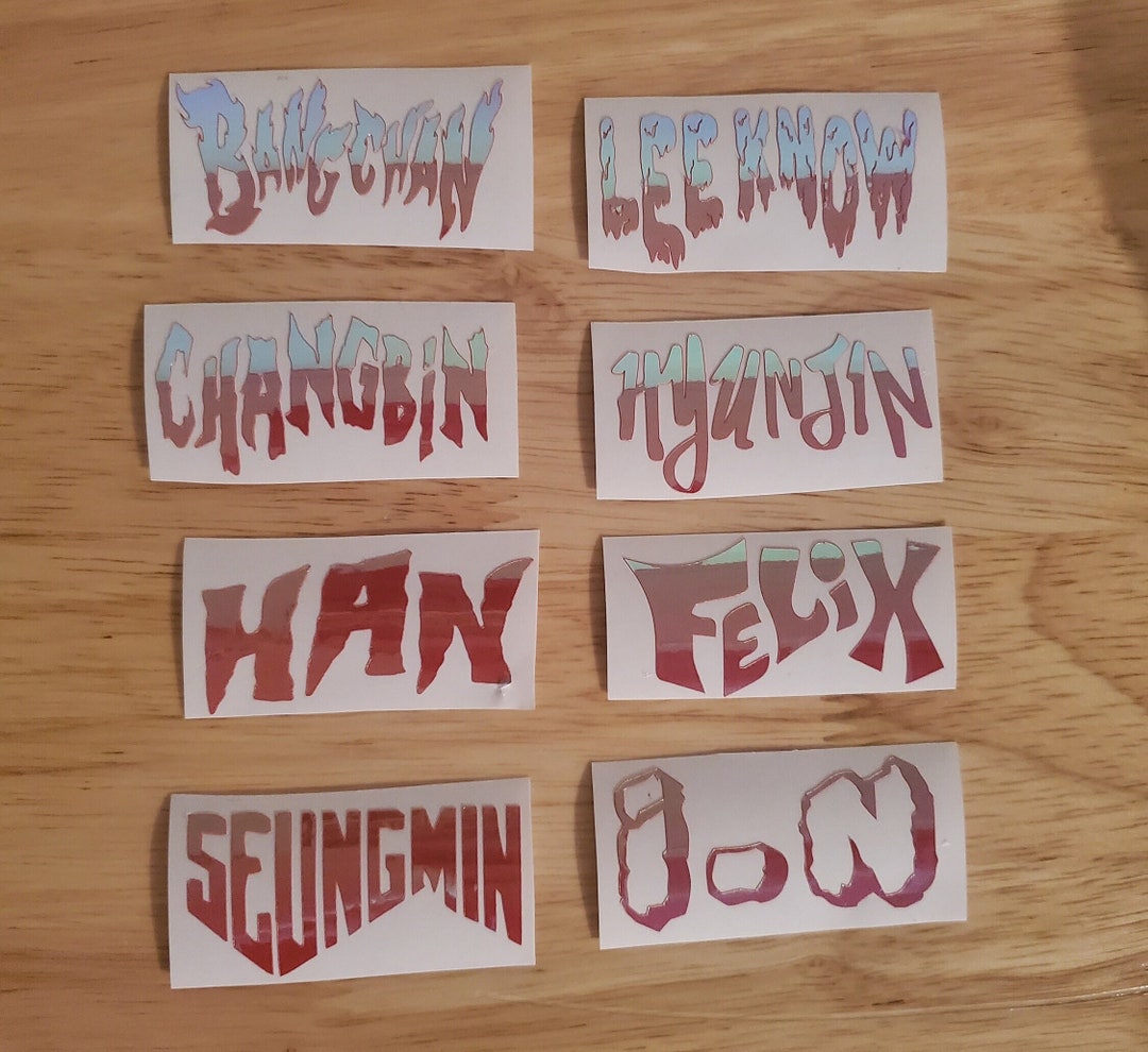 Stray Kids Members Names Vinyl Decal - Etsy