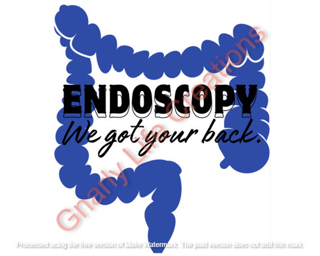 Colon Cancer Awareness/promotion-"endoscopy, We Got Your Back" SVG/PNG ...