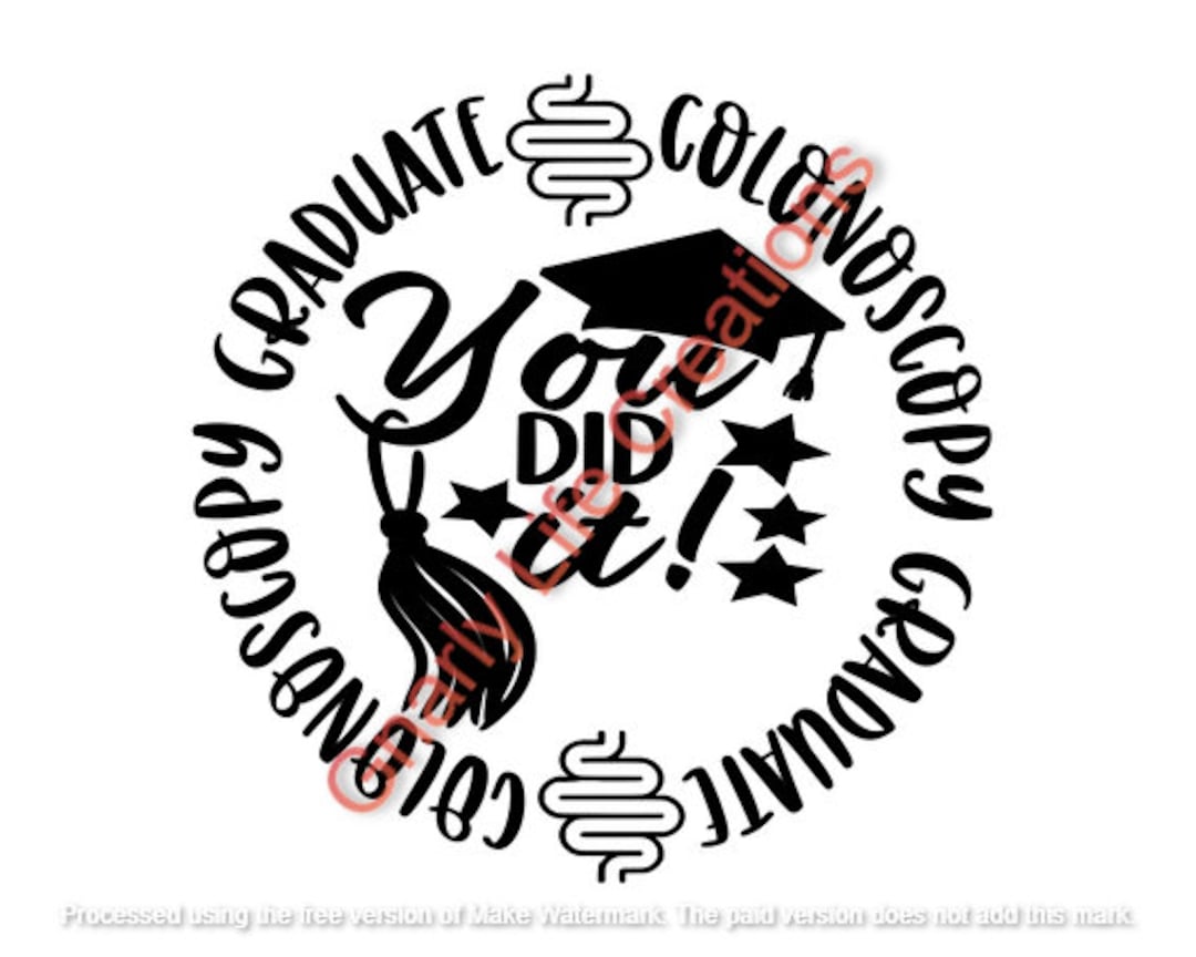 Colonoscopy Graduate Png/svg/sticker Digital File - Etsy