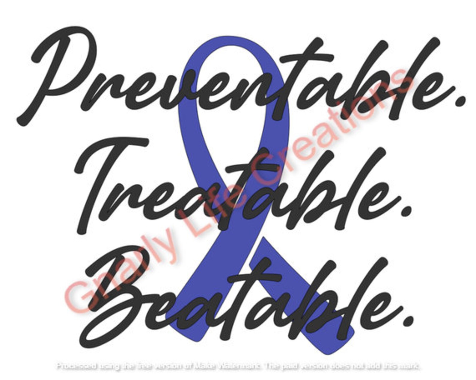 Colon Cancer Promotion/awareness PNG/SVG Digital Files - Etsy