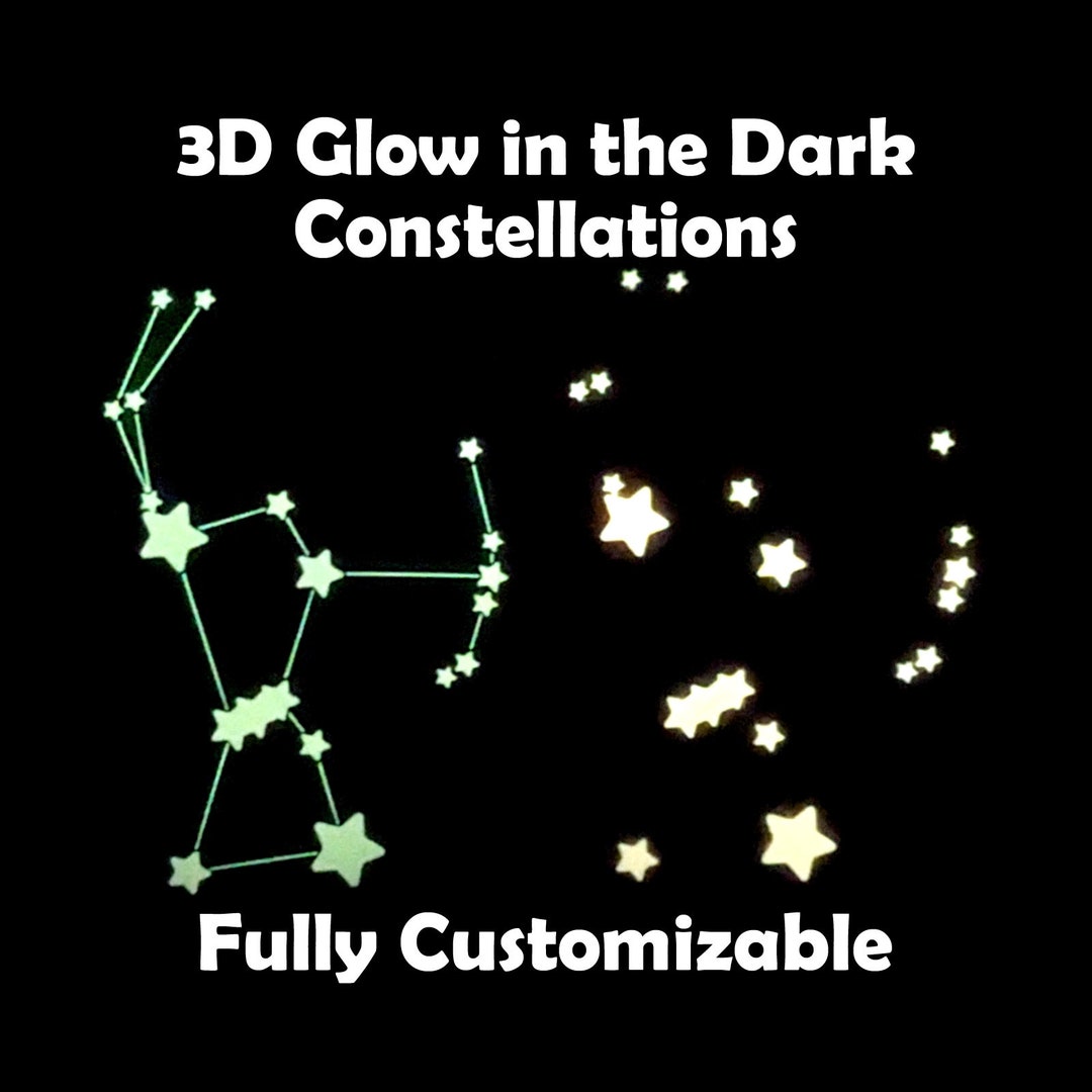 3D Glow in the Dark Star Constellation | Accurate Sizing | Nostalgic ...