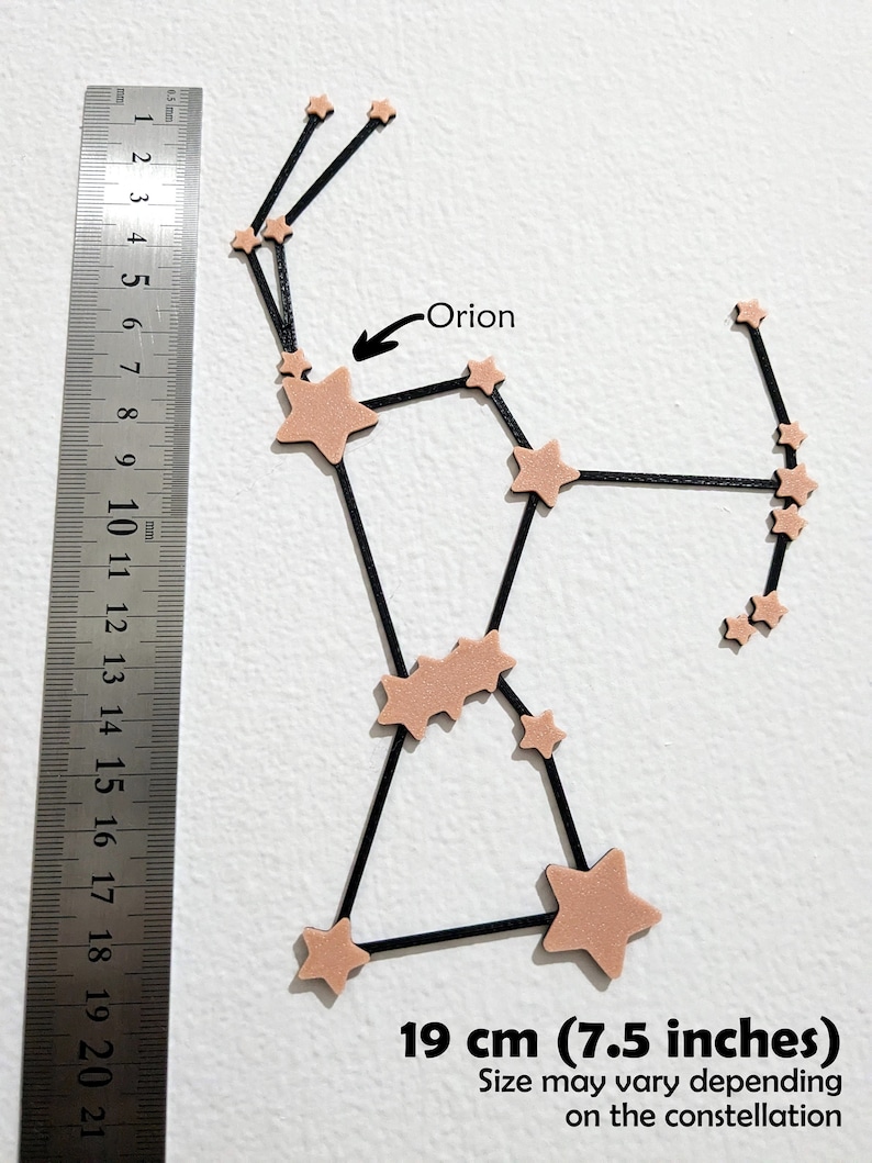 3D Glow in the Dark Star Constellation Accurate Sizing Nostalgic ...