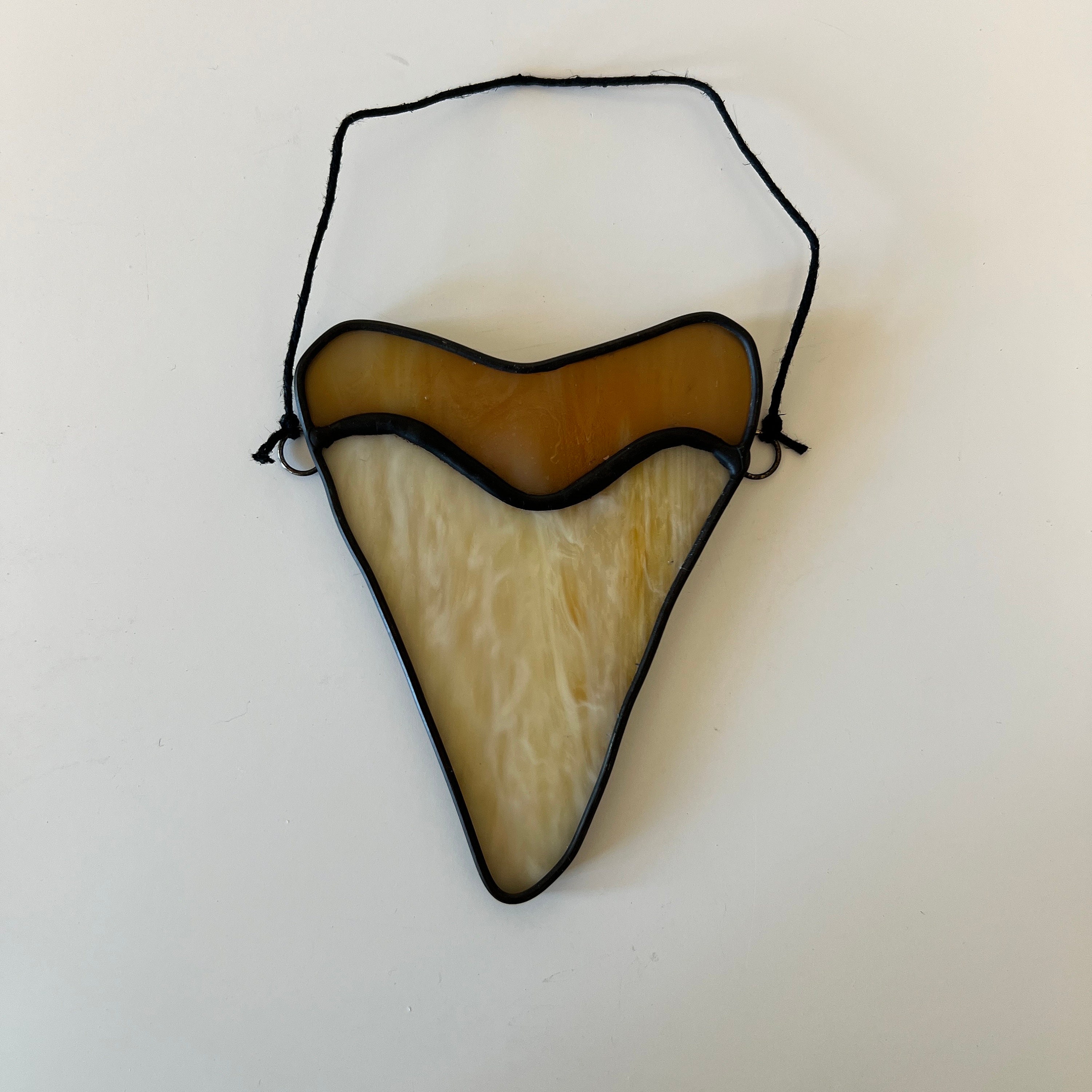 Glass Shark Tooth Stained Glass Suncatcher Beach Home Decor - Etsy