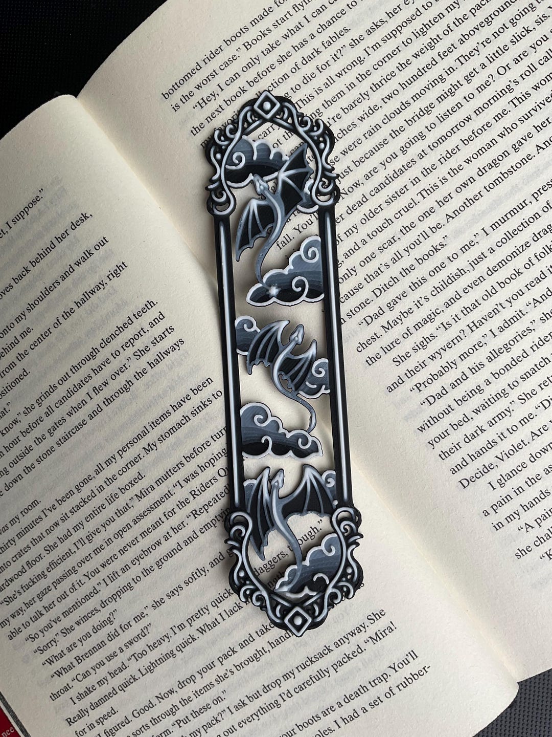 Flying Dragon Bookmark | Fantasy Monster Book Lover Accessory ...