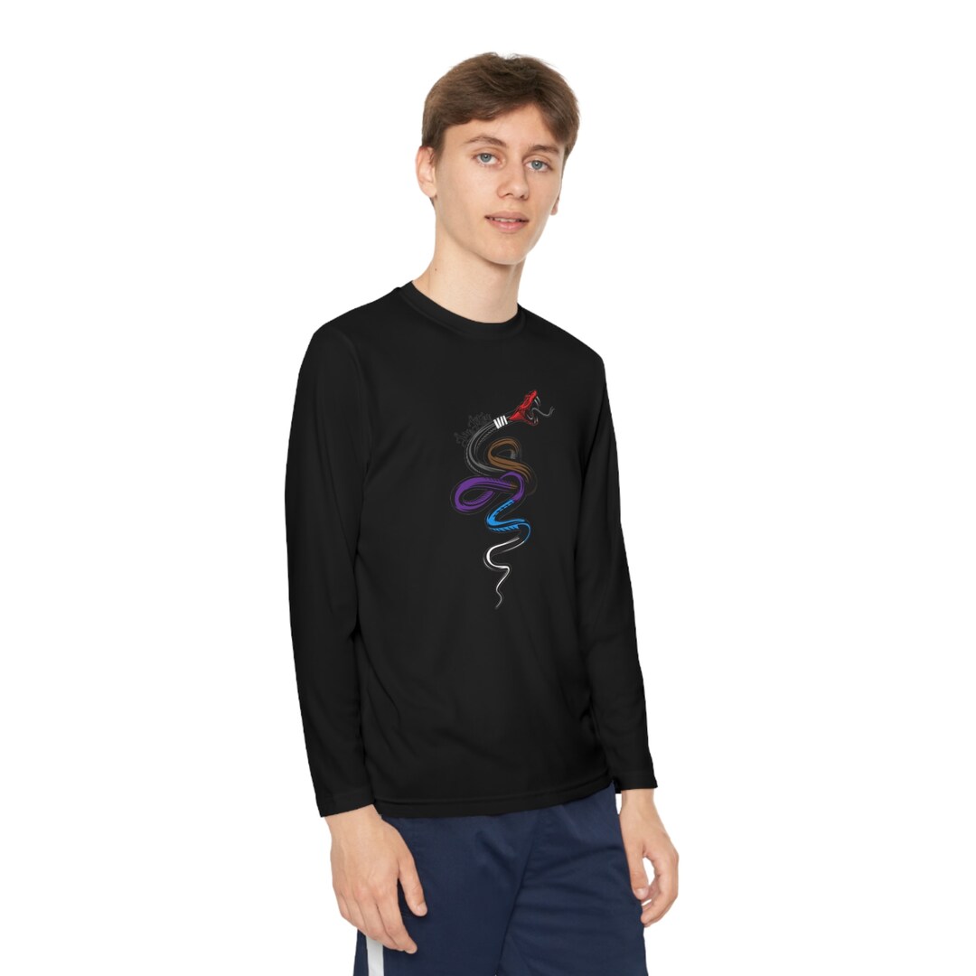 Youth Jiu Jitsu Snake Art Long Sleeve Shirt - Etsy