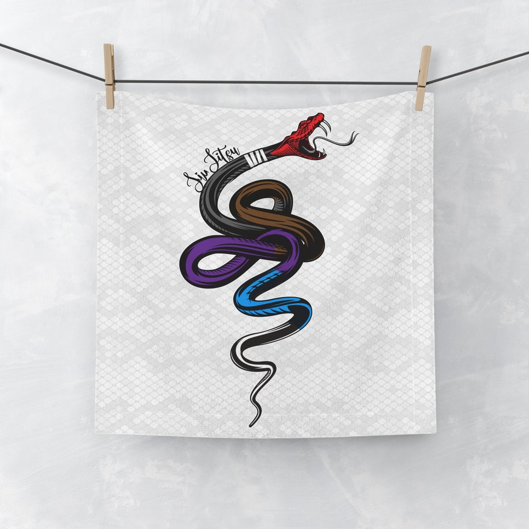 Jiu Jitsu Snake Theme Face Towel,gym Face Towel,training Towel,mma ...