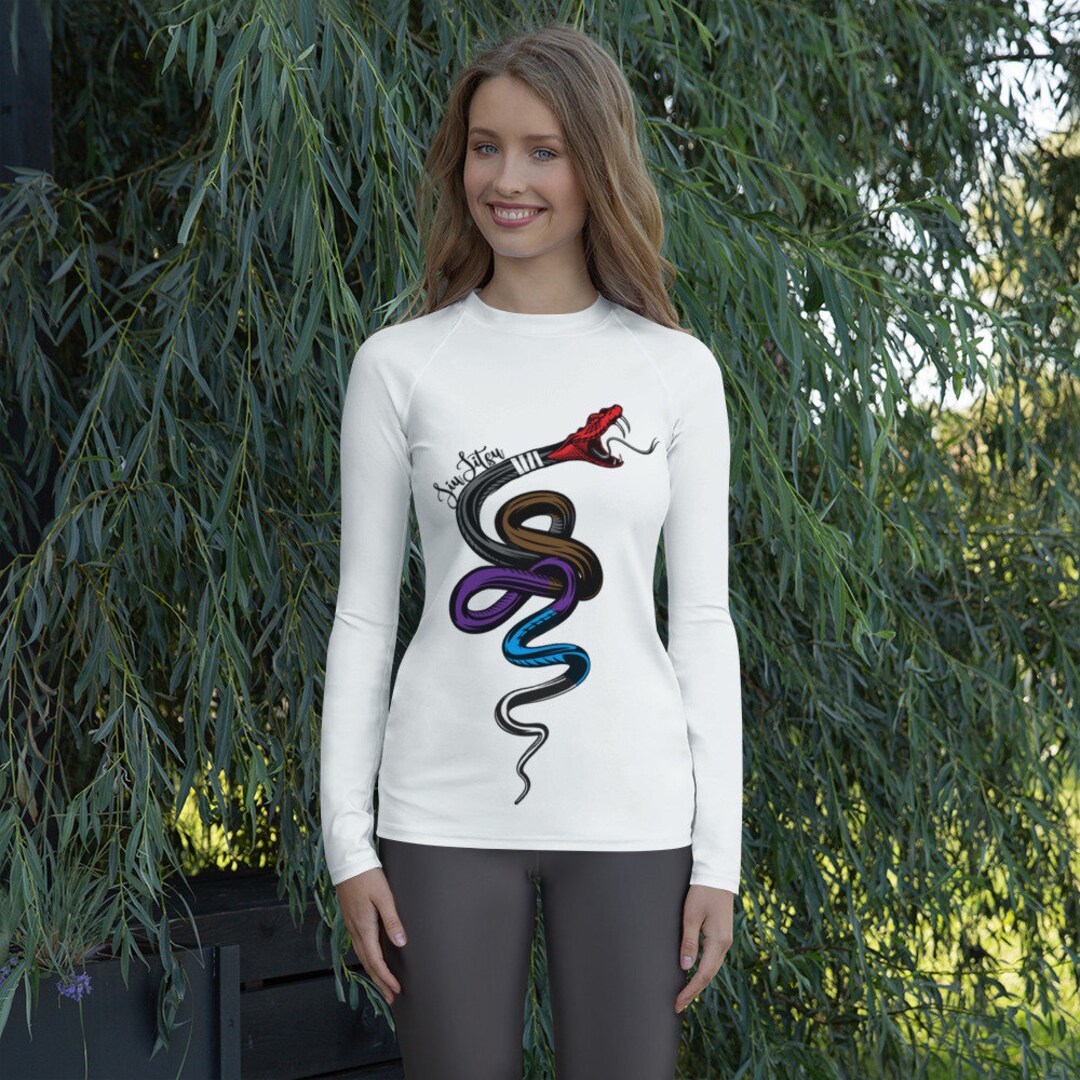 Jiu Jitsu Snake Design Rash Guard,bjj Rash Guard,mma Rash Guard ...