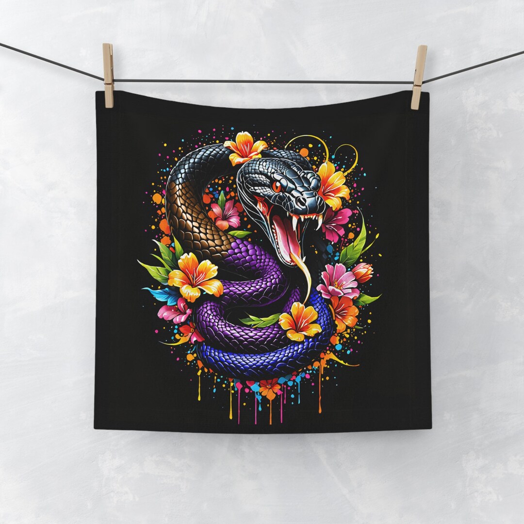 Jiu Jitsu Snake Face Towel,gym Face Towel,training Towel,mma Towel ...