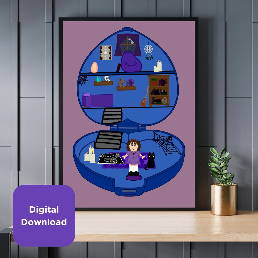 Gothic Witchy Polly Pocket: Nostalgic Digital Download Reimagined With ...