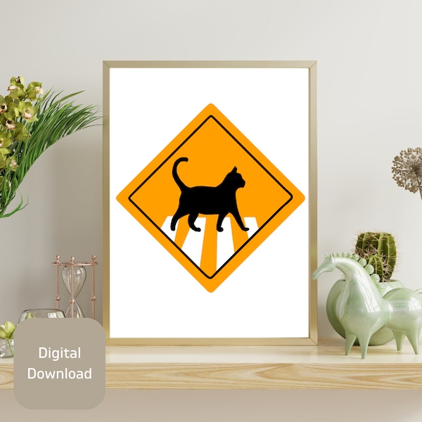 Cat Crossing - Etsy