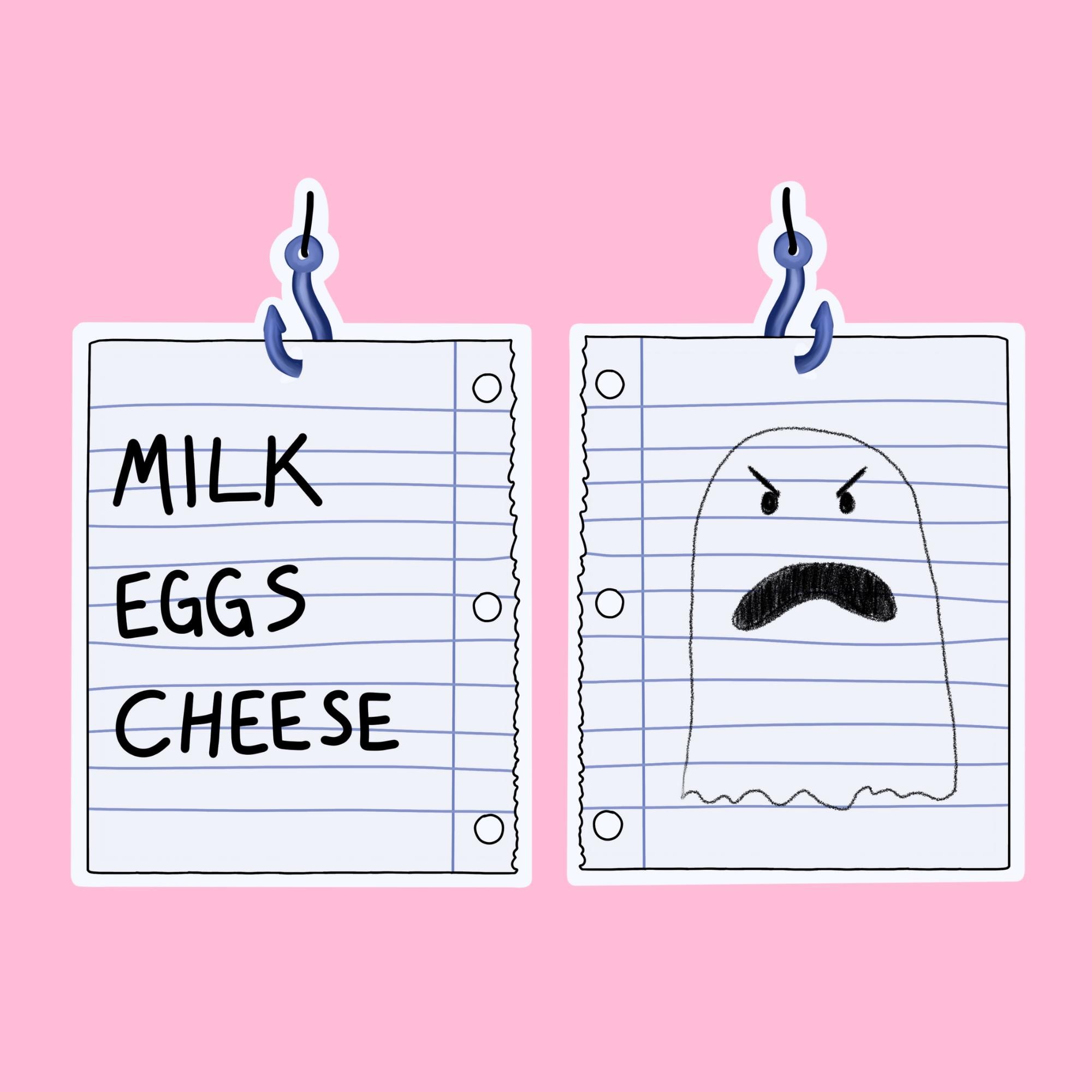 Spongebob Haunted Shopping List Sticker Set: Holographic Rainbow Finish ...