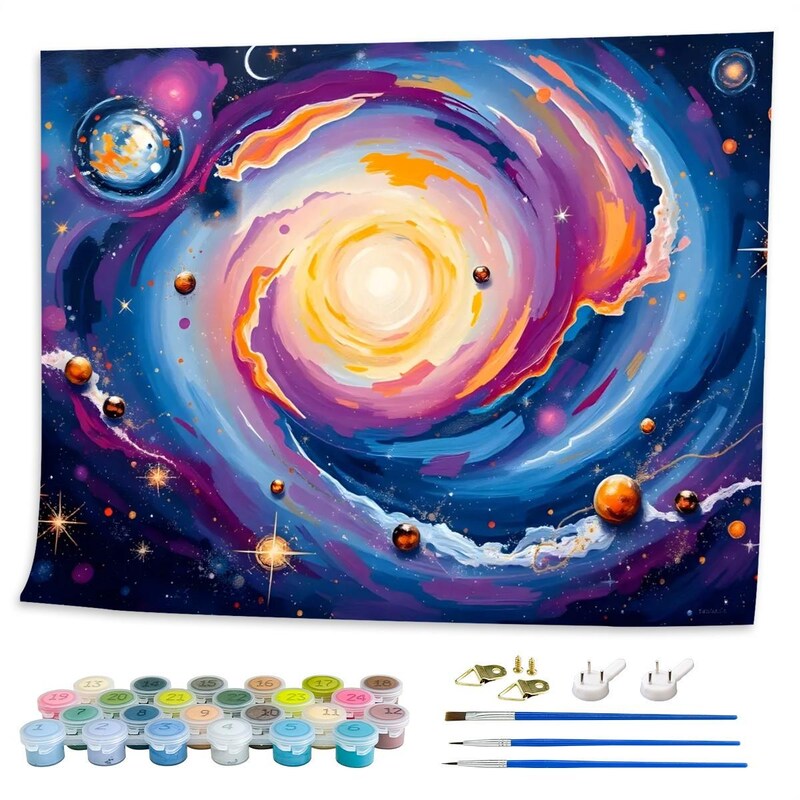 Galaxy Painting - Etsy