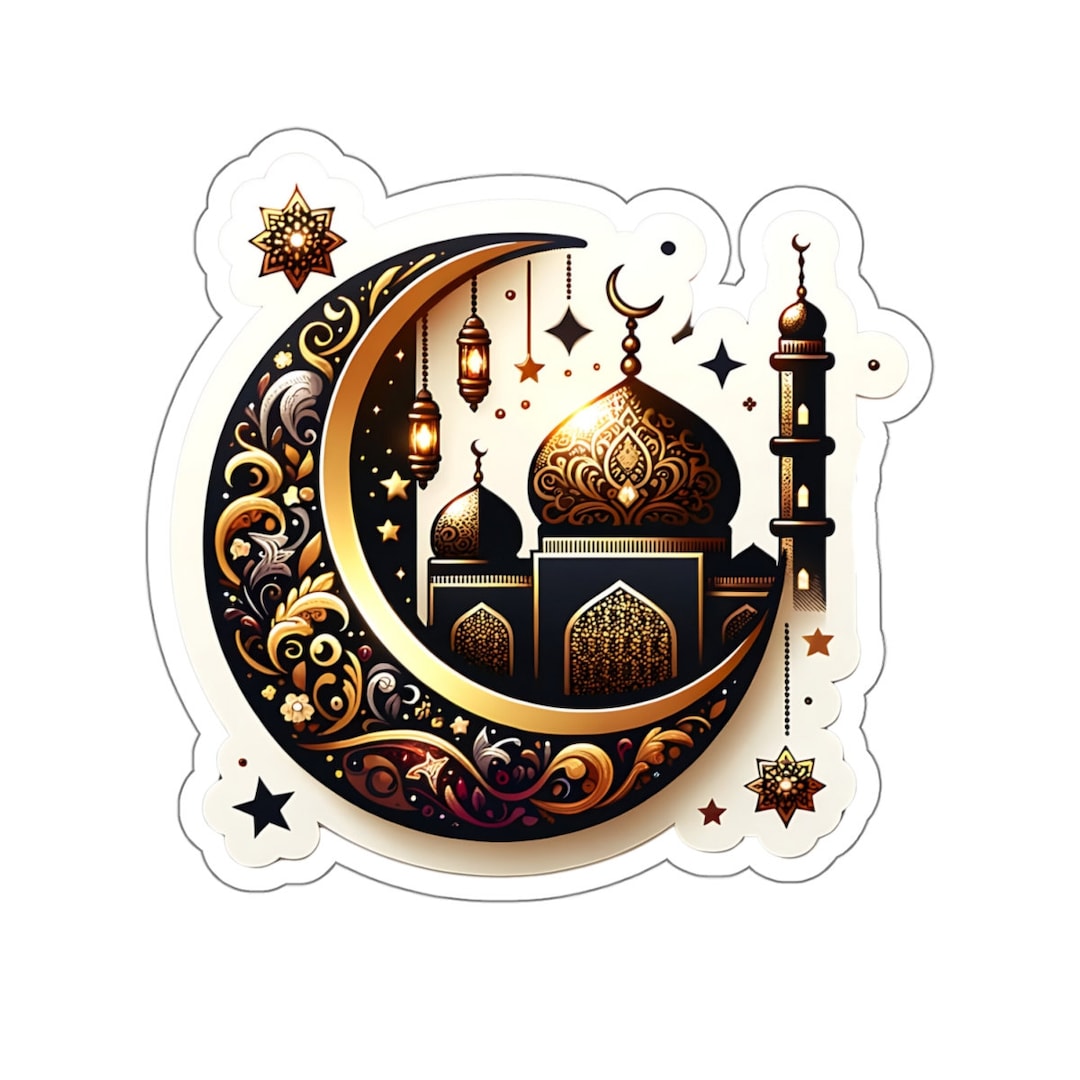 Islamic Sticker, Muslim Faith Decor, Arabic Calligraphy Adhesive Decal ...