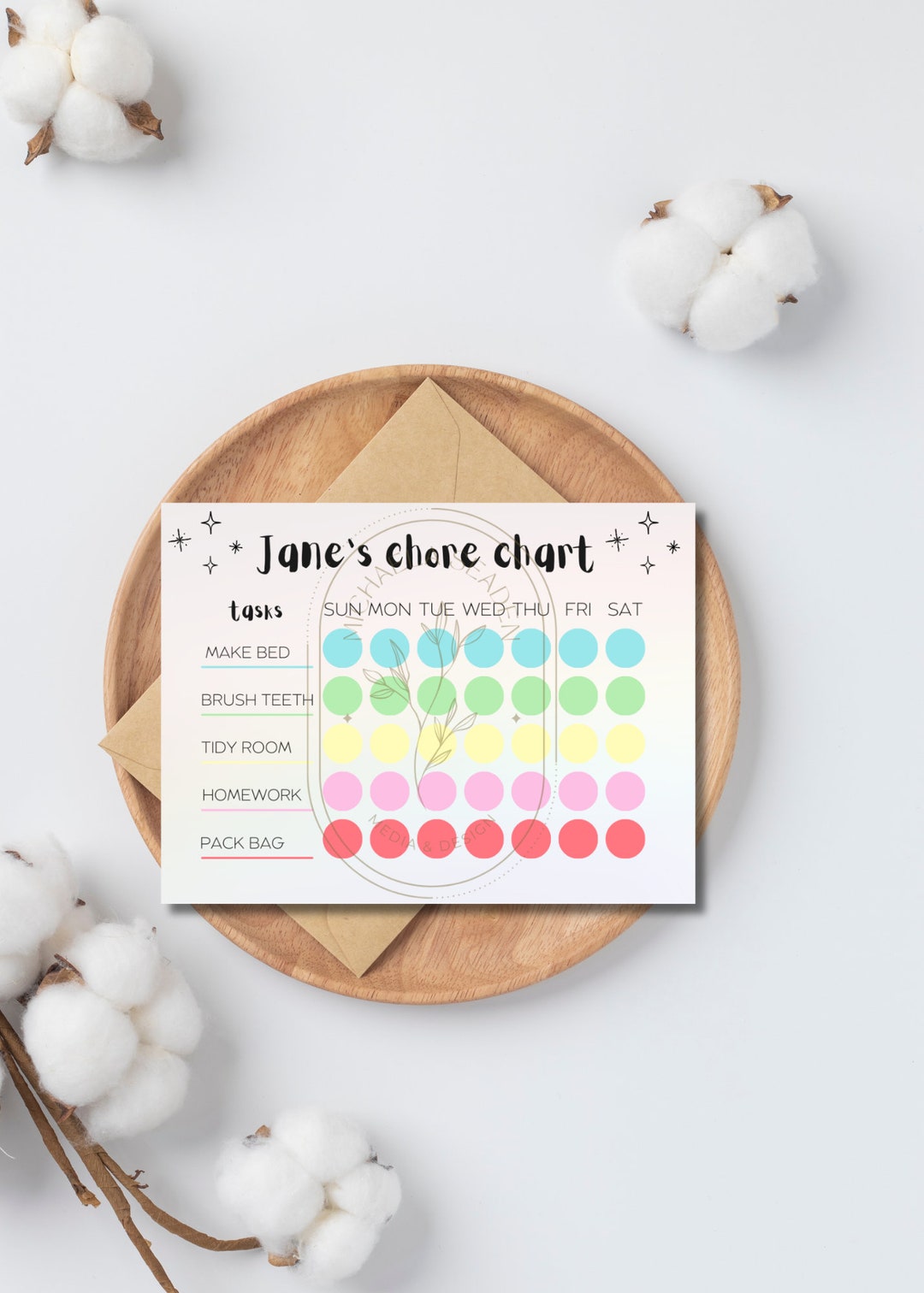 Editable Rainbow Chore Chart for Children - Etsy Editable Rainbow Chore Chart for Children - Etsy