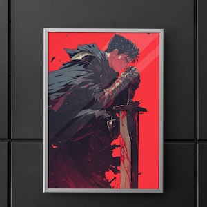 Guts Inspired Poster L Anime Poster L Anime Wall Art L Home Decor L ...