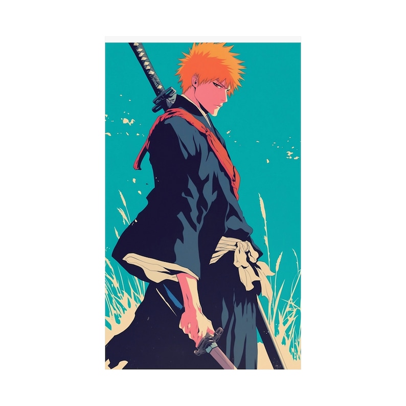 Anime L Bleach Inspired L Retro L Vintage L Wall Art L Poster - Etsy