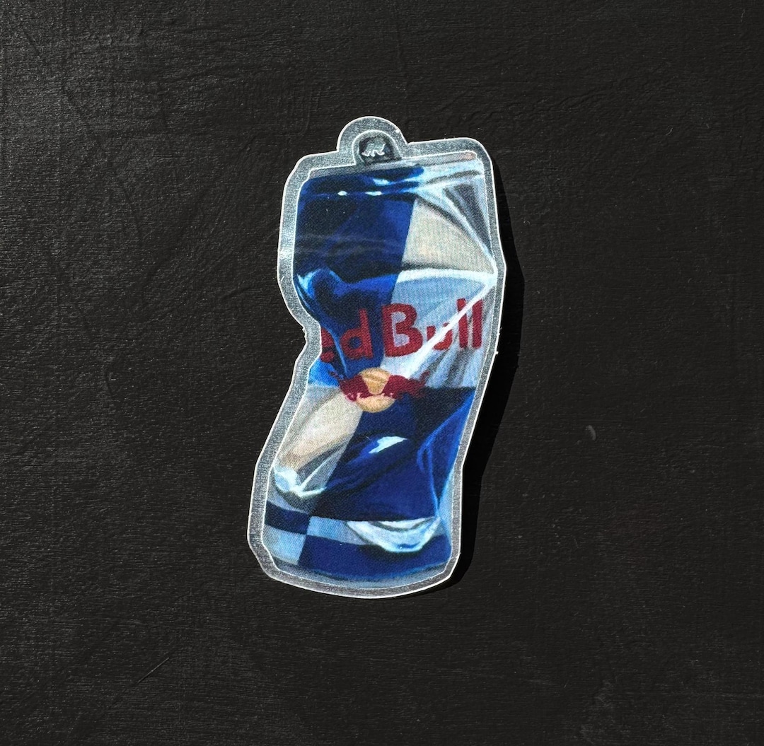 Crushed Redbull Can Sticker - Etsy