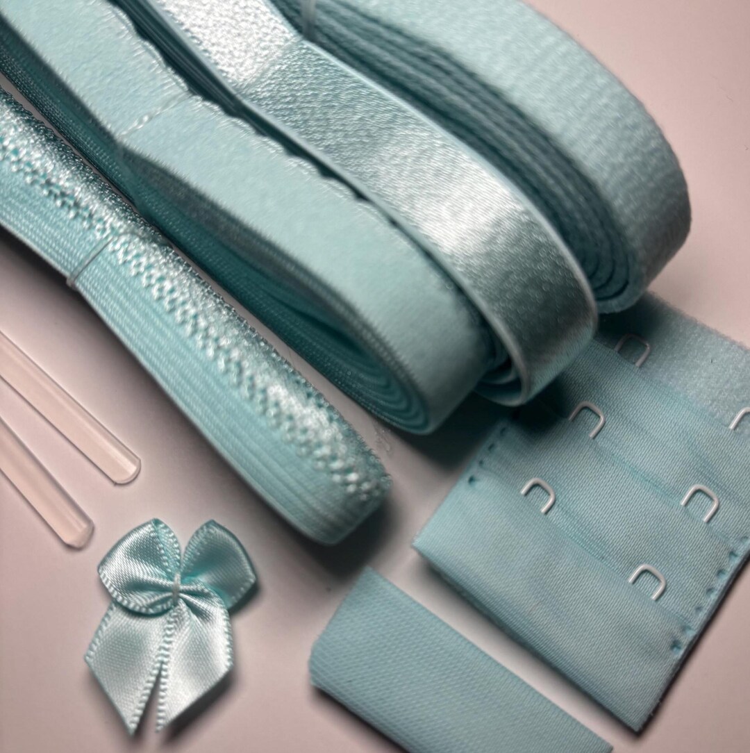 Mint Green Lingerie Elastic Kit, Soft Stretch Elastic Set for Bra ...