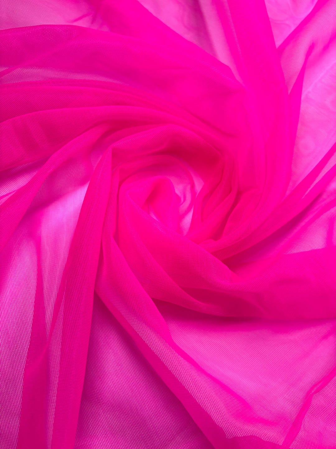 Hot Pink Semi-rigid Stabilizer Mesh, Non-stretch Tulle for Corset ...