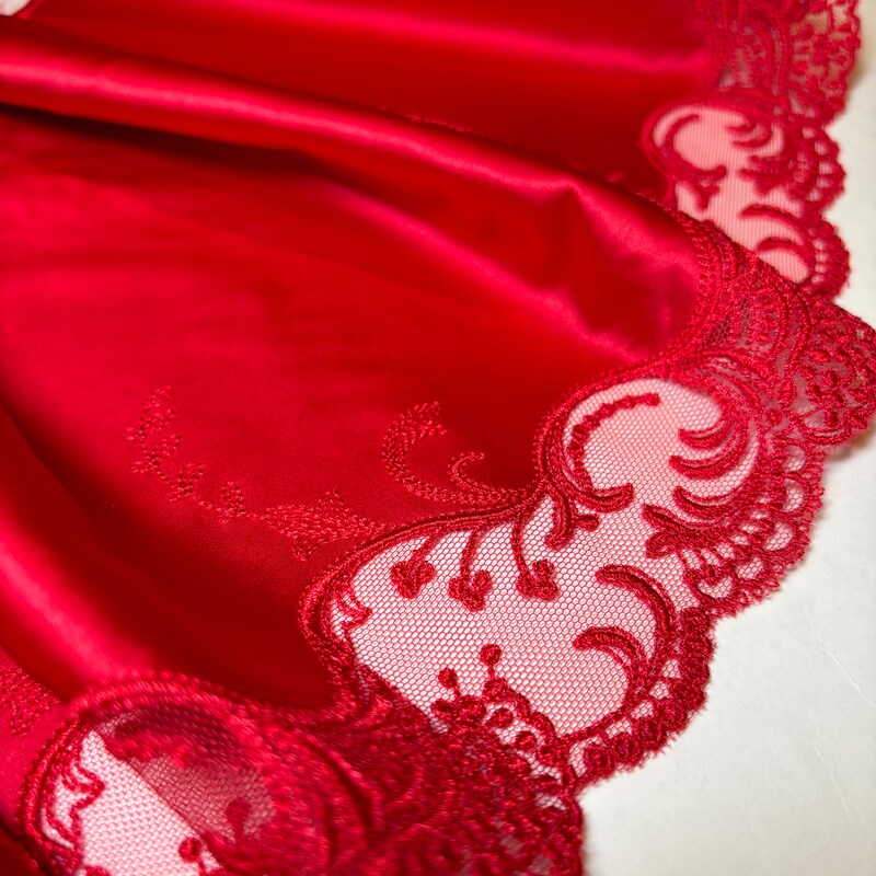 Red Lace Fabric - Etsy
