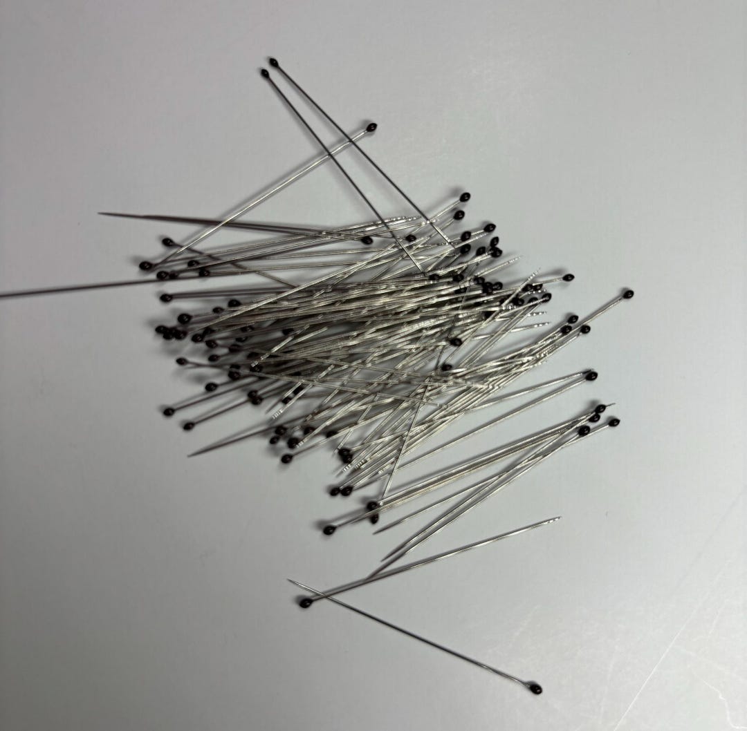 100 Pcs Sewing Pins Dressmaking Pins,100 Pcs Sewing Pins, Steel Sewing ...