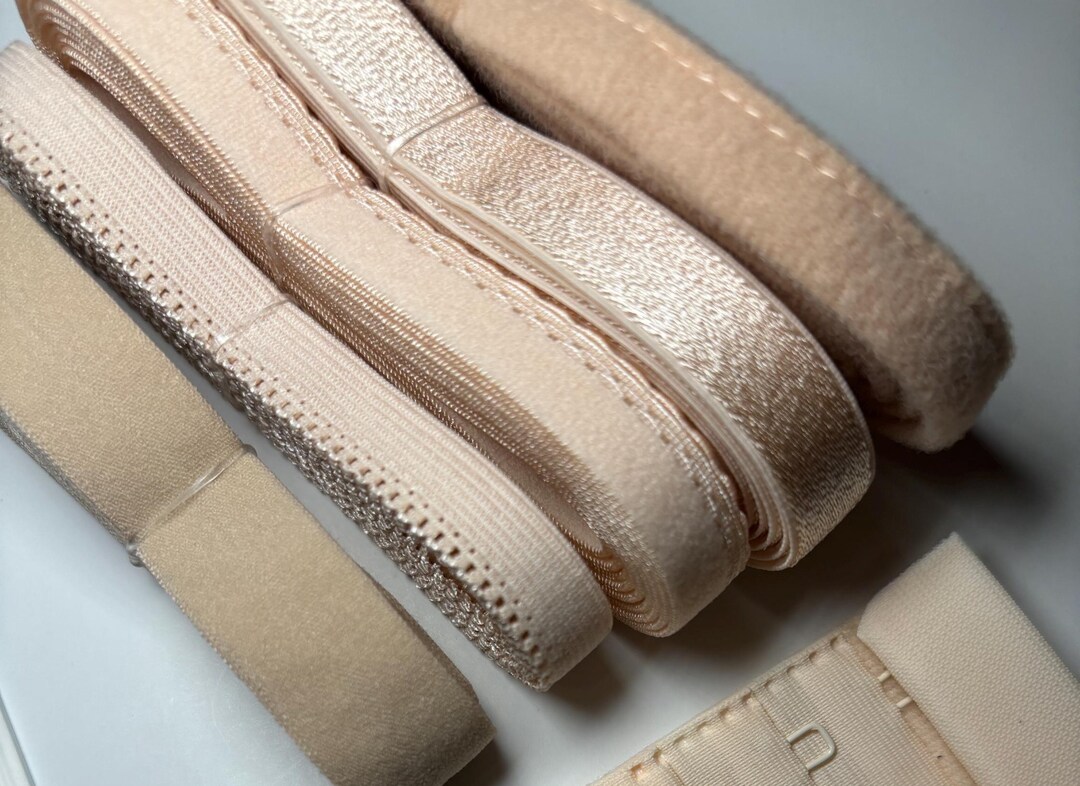 Peach Lingerie Elastic Kit, Soft Stretch Elastic Set for Bra & Panty ...