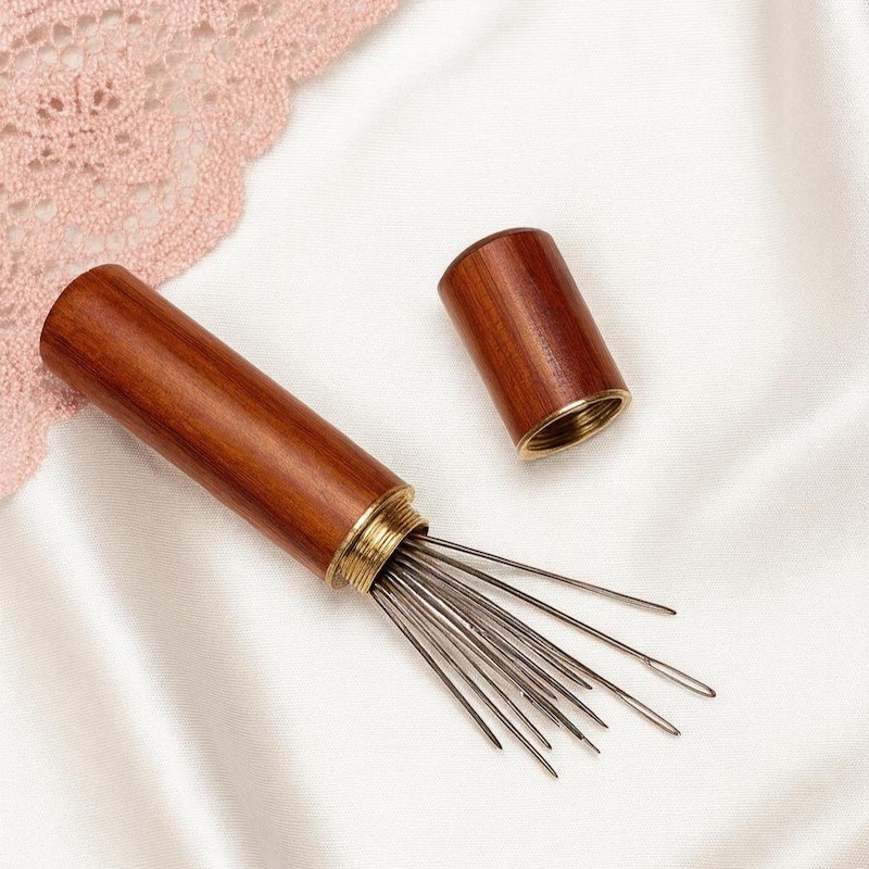 Wooden Sewing Thread Case - Etsy