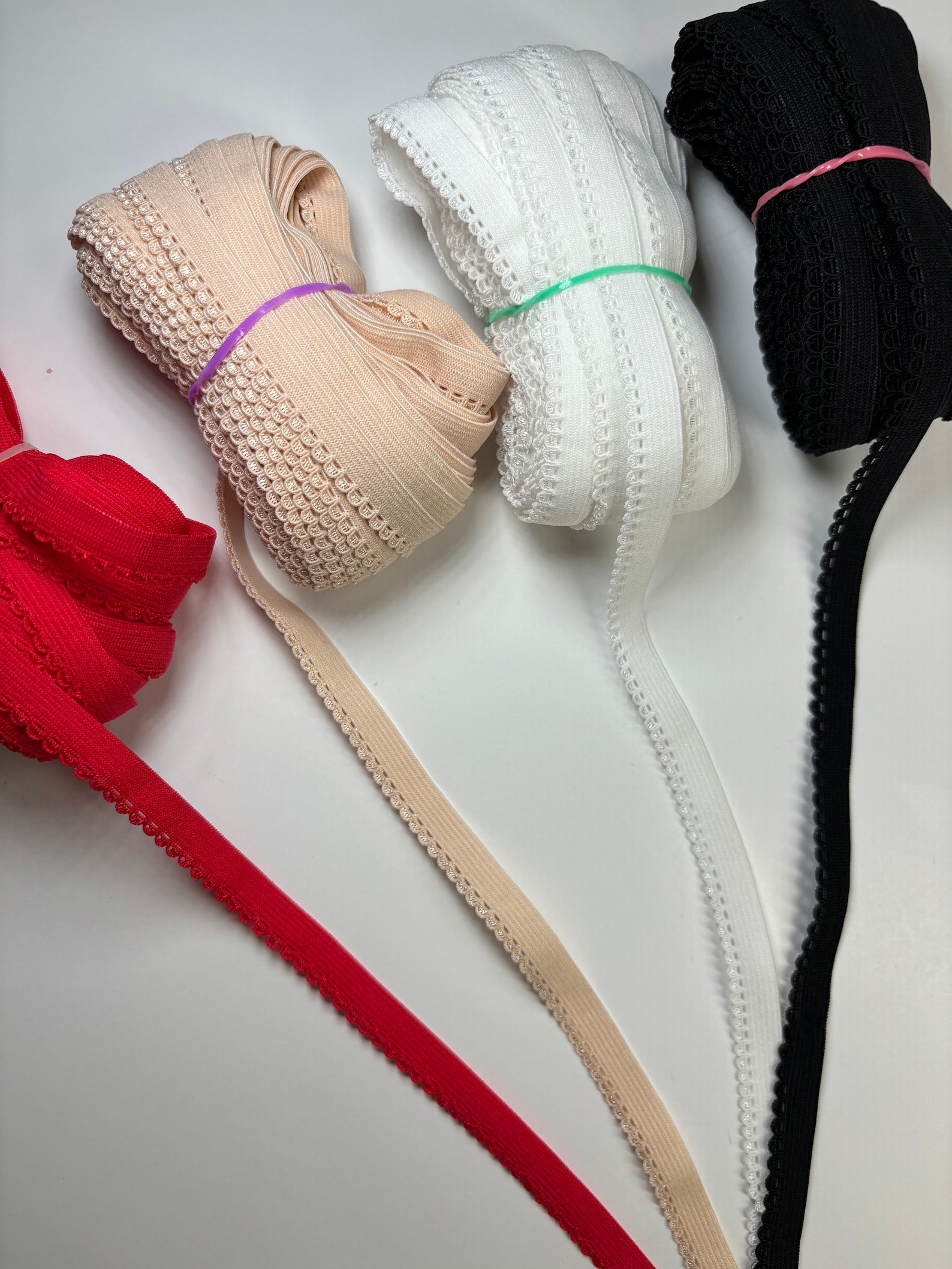 3/8(10 Mm) Soft Cute Picot Elastic-1 Yard, Elastic for Making Underwear ...